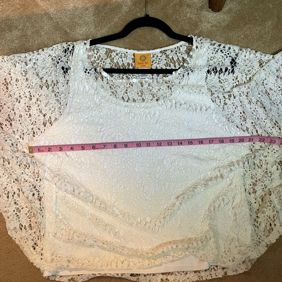 Ruby Rd. | Tops | Ruby Road Xlp Nwot Off White Lace Poncho With Full Tank | Poshmark